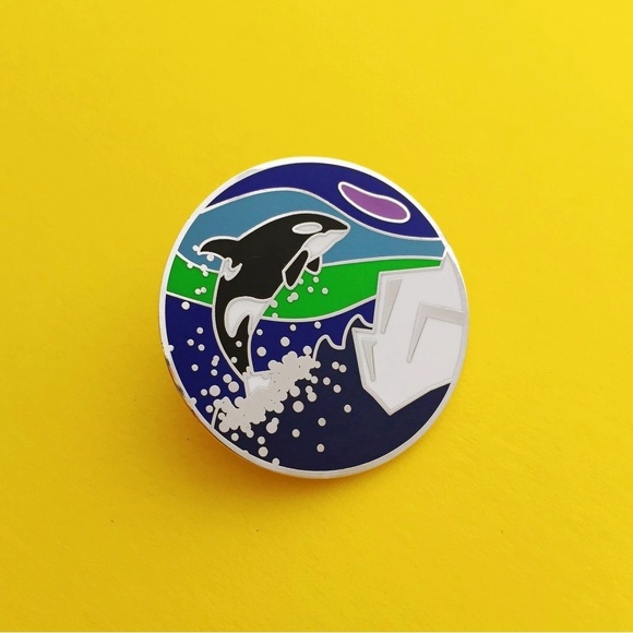 Hand Over Your Fairy Cakes | Jewelry | Iceland Orca Inspired Enamel Pin ...